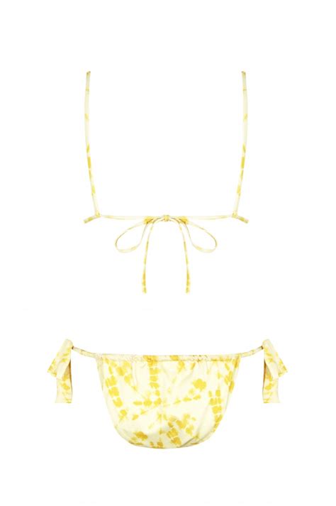 Bikini Flame Al Sole Tie Dye Amarillo Robin Collection Robin