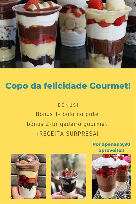 O E book copo da felicidade te ensina a fazer essas delícias de doces