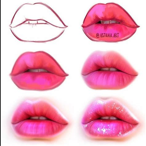 Lip Drawing Reference
