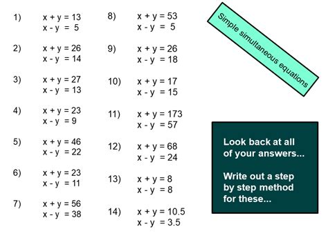 Introduce Simultaneous Equations Using Area Lesson Plan And