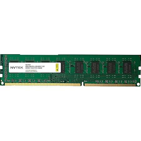 NVTEK 8GB DDR3 1600 PC3 12800 Non ECC UDIMM Desktop PC Memory Upgrade