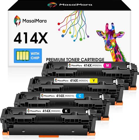 Amazon For HP 414X 414A High Yield With Chip Toner Cartridges