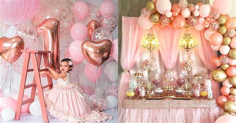 Decoración de fiesta en tono Rose Gold Dale Detalles