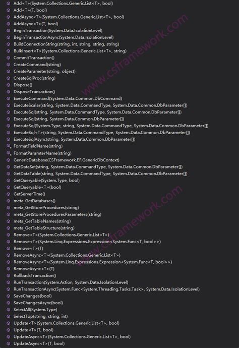 csframework ef数据库框架 6 efcore 支持sqlserver mysql oracle