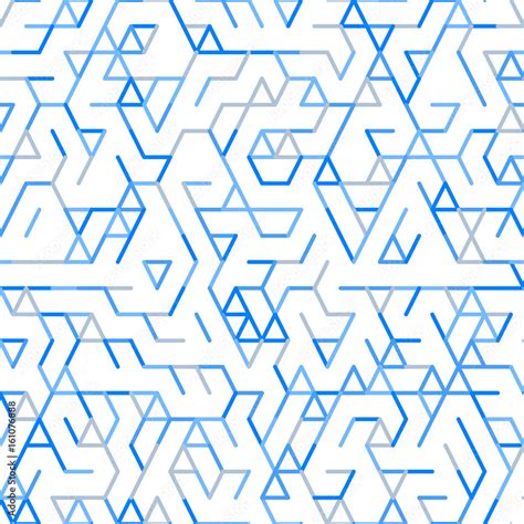 geometric random lines pattern abstract technology background with blue and grey geometric