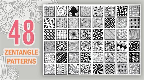 Zentangle Patterns Mandala Patterns Doodle Patterns Zentangle
