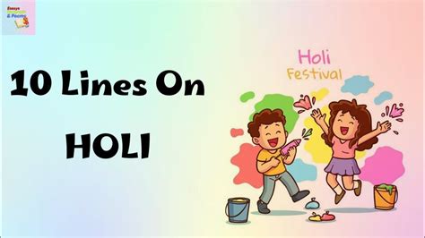 Holi Essay In English 10 Lines On Holi Speech On Holi