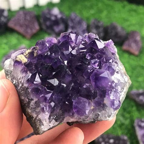 80 100g Natürliche Lila Amethyst Cluster Quarz Bergkristall Druzy Geode