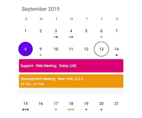Xamarin Calendar Control Month Calendar Syncfusion