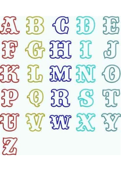 ABC Letras Do Alfabeto Para Imprimir 60 Moldes Do Alfabeto Lindos