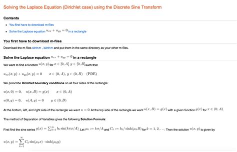 solved explain what is solving the laplace equation