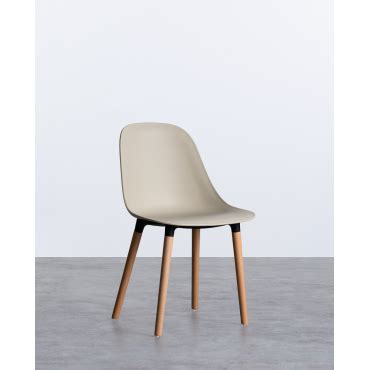 Outdoor Stuhl Aus Polypropylen Und Holz Reine Themasie