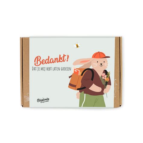 Blossombs Giftbox Bedankt Dat Je Mij Hebt Laten Groeien Sjaan Stijl