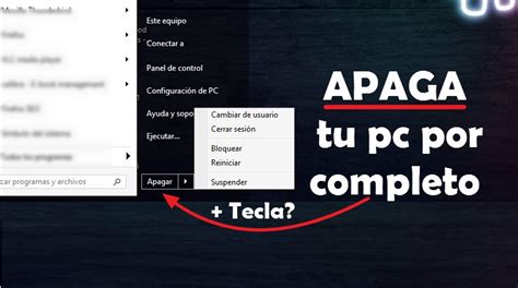 Cómo apagar la PC con Windows por completo probablemente no lo has