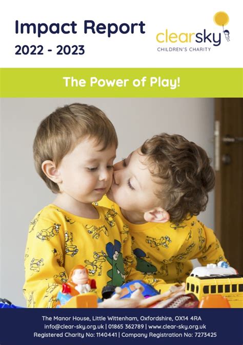 Our Impact Report Clear Sky The Power Of Play