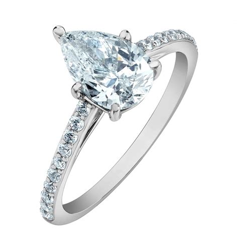 Pear Shape Engagement Ring William Son Jewelers