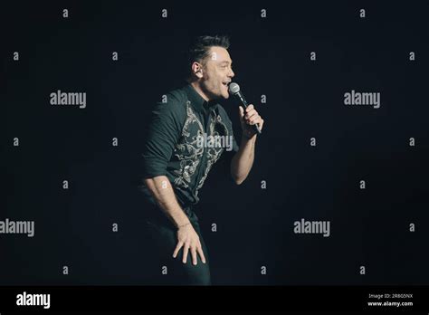 Tiziano Ferro In Concerto Allo Stadio San Siro Di Milano Stock Photo