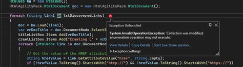 C I Am Trying To Extract Links In A Loop Using HTML Agility Pack