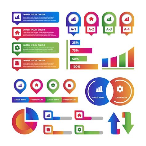 Free Vector Infographic Element Collection Concept