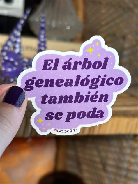 El Árbol Genealógico También Se Poda Cut Vinyl Glossy Stickers