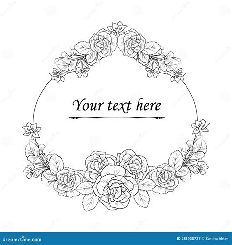 Rose Easy Simple Flower Design Border Drawing Decorative Wedding Rose