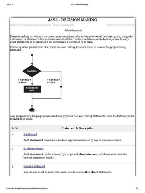 java decision making pdf boolean data type programming paradigms