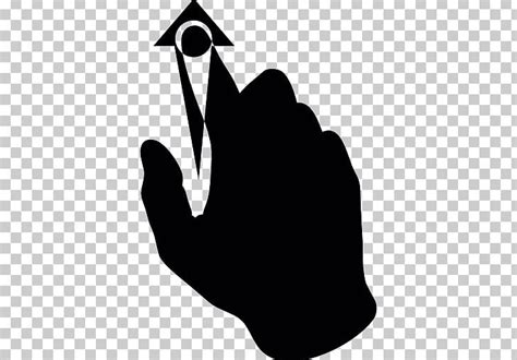 Hand Index Finger PNG Clipart Black Black And White Button