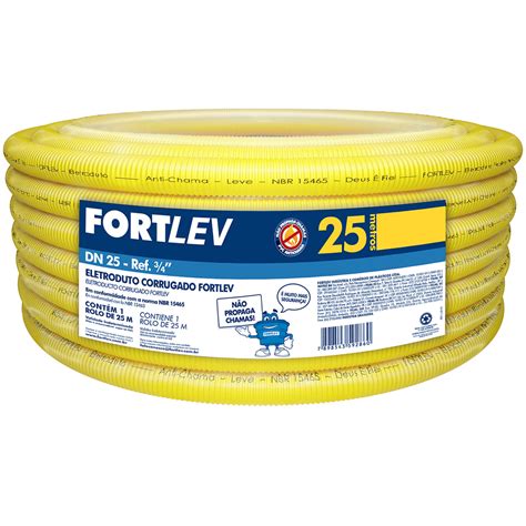 Mangueira Sanfonada 3 4 Amarela 25MM Fortlev Lojas Aqui Tem