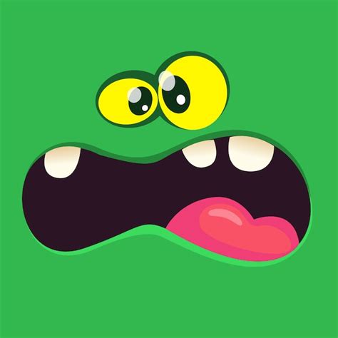 Avatar De Cara De Monstro Dos Desenhos Animados Monstro Do Dia Das