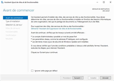 Tuto Installation Et Configuration Du Service DHCP Sous Windows