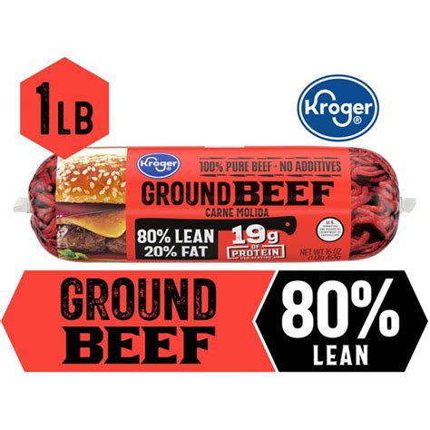 Kroger Ground Beef 80 Lean