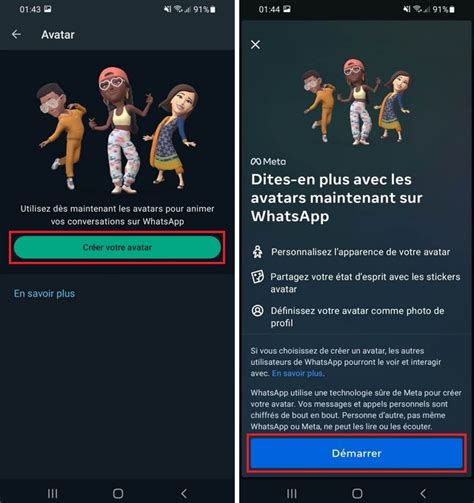 WhatsApp comment créer et utiliser un avatar Info24Android