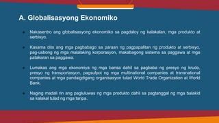 Mga Anyo Ng Globalisasyon Pptx