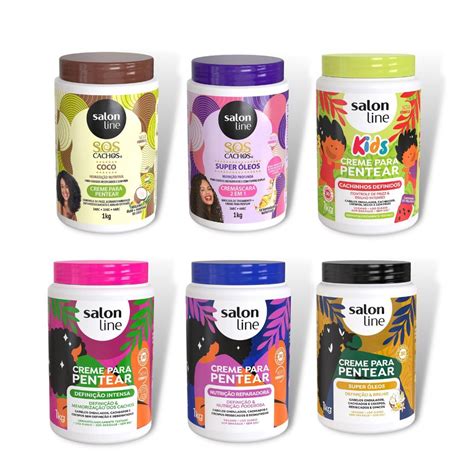 Creme Para Pentear Salon Line 1kg Tipos Shopee Brasil