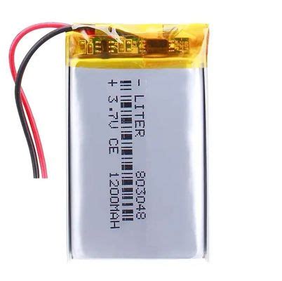 3 7V KC Approved 803048 1200mah Li Polymer Rechargeable UL UN38 3