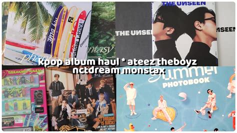 Kpop Album Haul Nct Dream Ateez Monsta X The Boyz YouTube