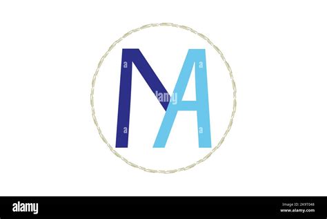 Abstract Letter Initial MA AM M A Vector Logo Design Template Stock