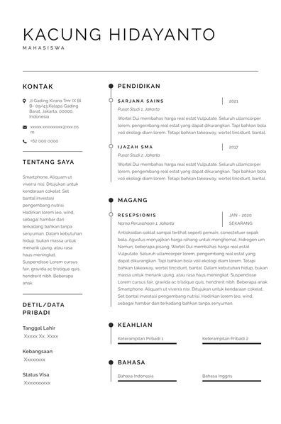 Panduan Lengkap Menulis CV Mahasiswa Aktif