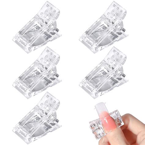 5 x KLIPS ZACISKARKA DO PAZNOKCI DO Tunelu ŻEL AKRYL Dual Form Górnych