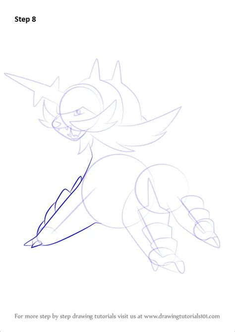How To Draw Samurott From Pokemon Pokemon Step By Step