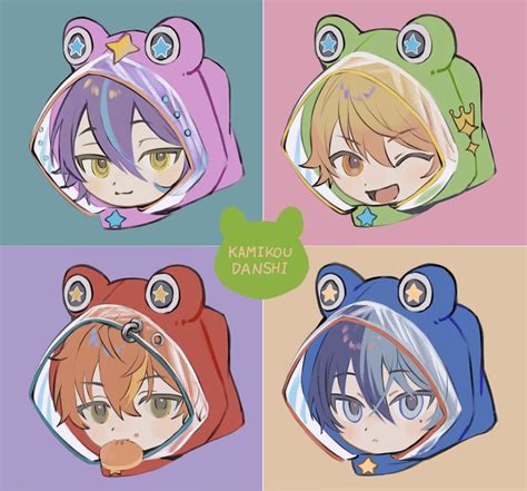 Tenma Tsukasa Kamishiro Rui Aoyagi Touya And Shinonome Akito Project Sekai Drawn By Sorase