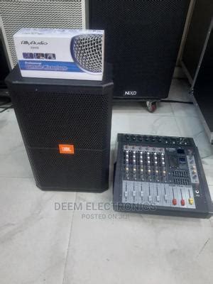 Jbl Inch Speaker With Channel Powered Mixer Microphone In Nairobi
