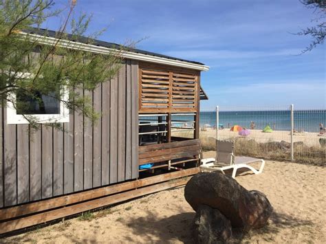 Cabane De Mer Reihe Camping Bungalows Les Mediterranees Beach