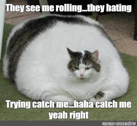 Meme They See Me Rolling They Hating Trying Catch Me Haha Catch
