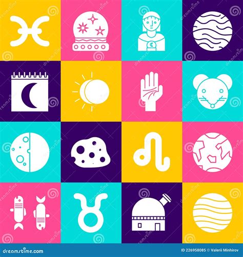 Set World Jupiter Aarde Rat Zodiac Astrology Women Eclipse The Sun Moon