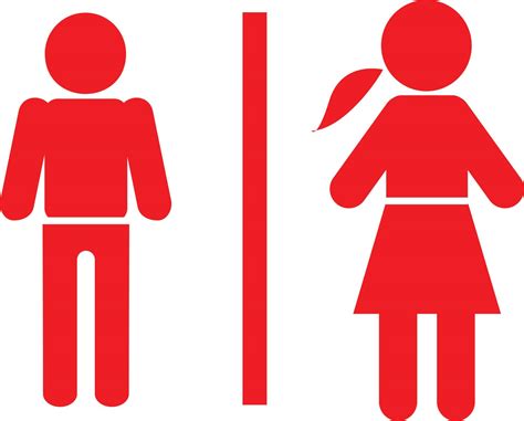 Simple Basic Sign Icon Male And Female Toilet 22086867 Vector Art At