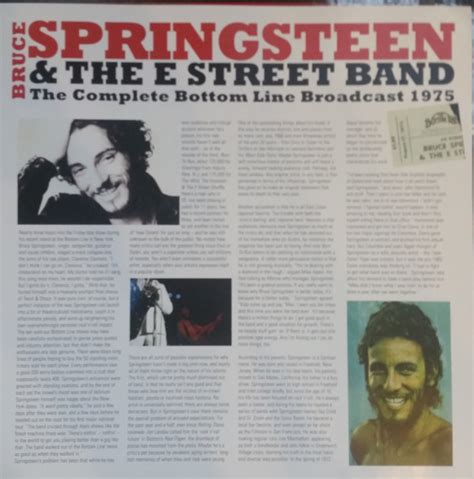 The Complete Bottom Line Broadcast 1975 De Bruce Springsteen The E