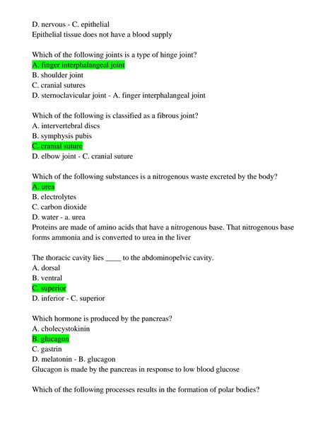 SOLUTION Ati Teas 7 Anatomy Physiology Exam Questions With Answers