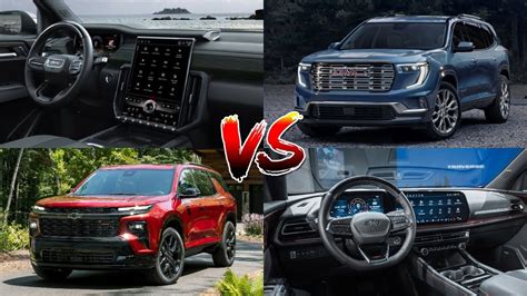 2024 Chevrolet Traverse Z71 Vs 2024 GMC Acadia AT4 Visual Comparison