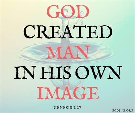 God Created Man In This Own Image Genesis 1 27 Bible Verses Bible